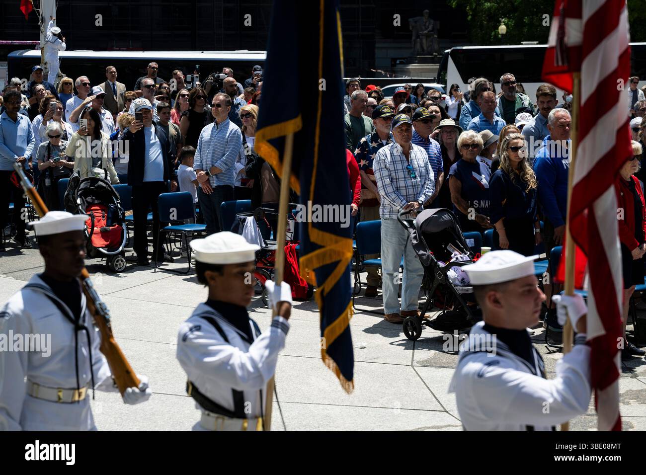 Washington, USA. 26th May, 2025. Attendees stand as members of U.S ...