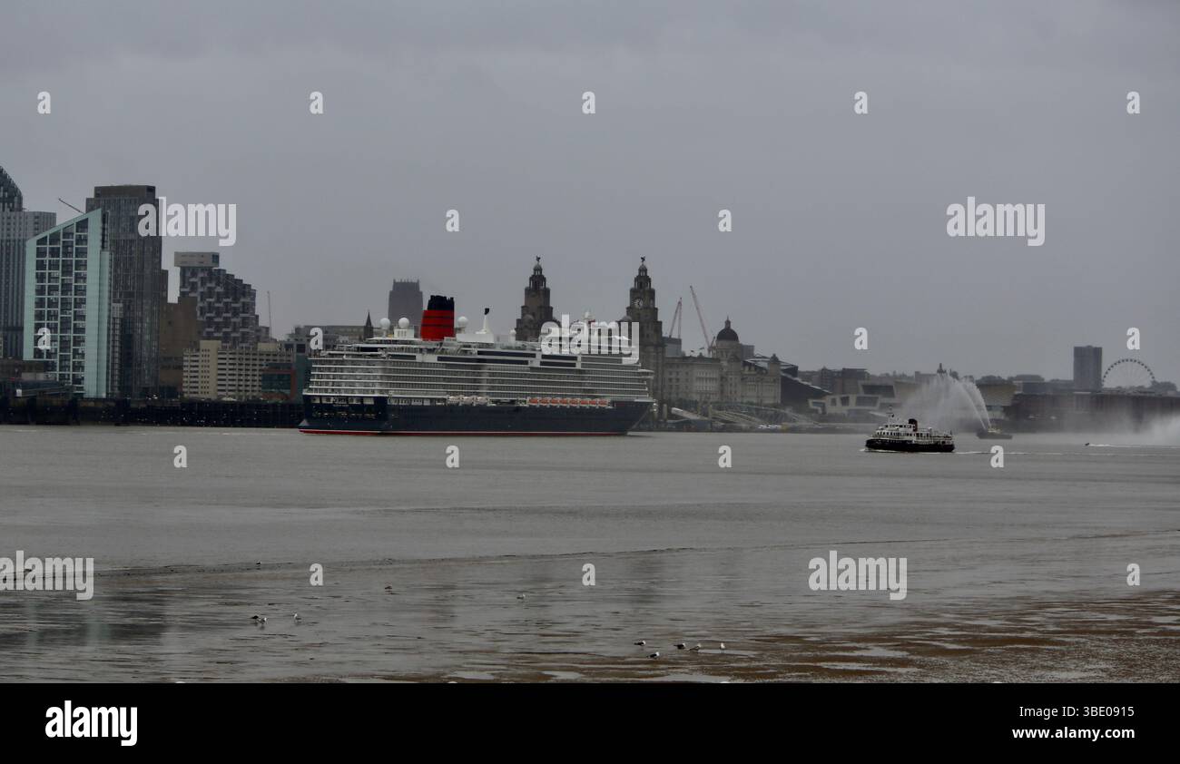 Queen Anne arriving in Liverpool Stock Photo - Alamy