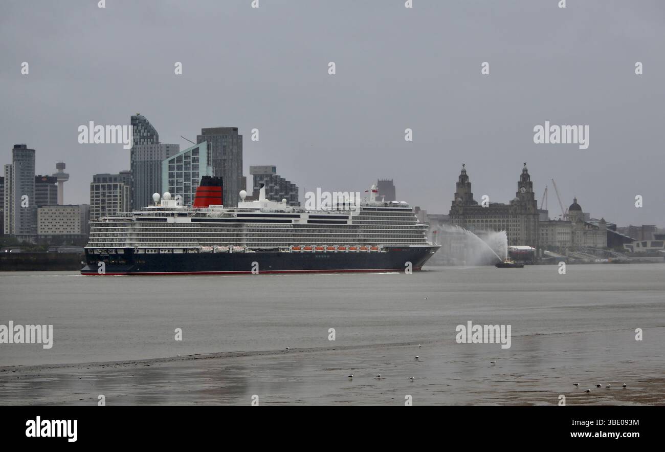 Queen Anne arriving in Liverpool Stock Photo - Alamy