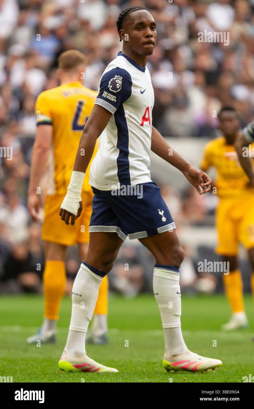 Mathys Tel of Tottenham Hotspur during the Premier League match between ...