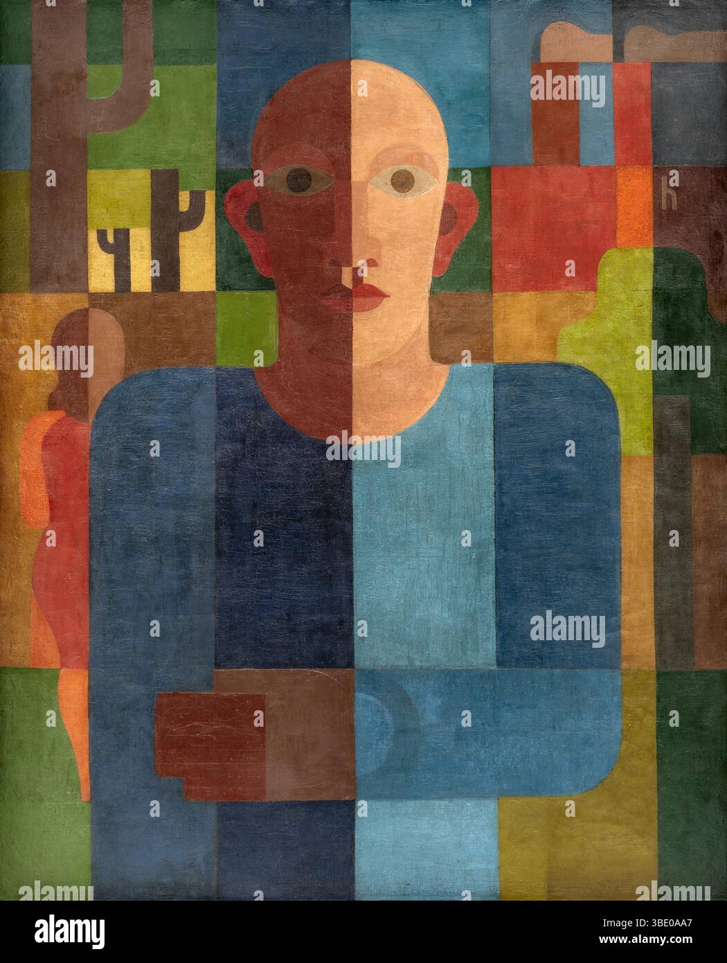 "Arbeiter" - Worker, Painting by German Artist Heinrich Hoerle 1931 ...