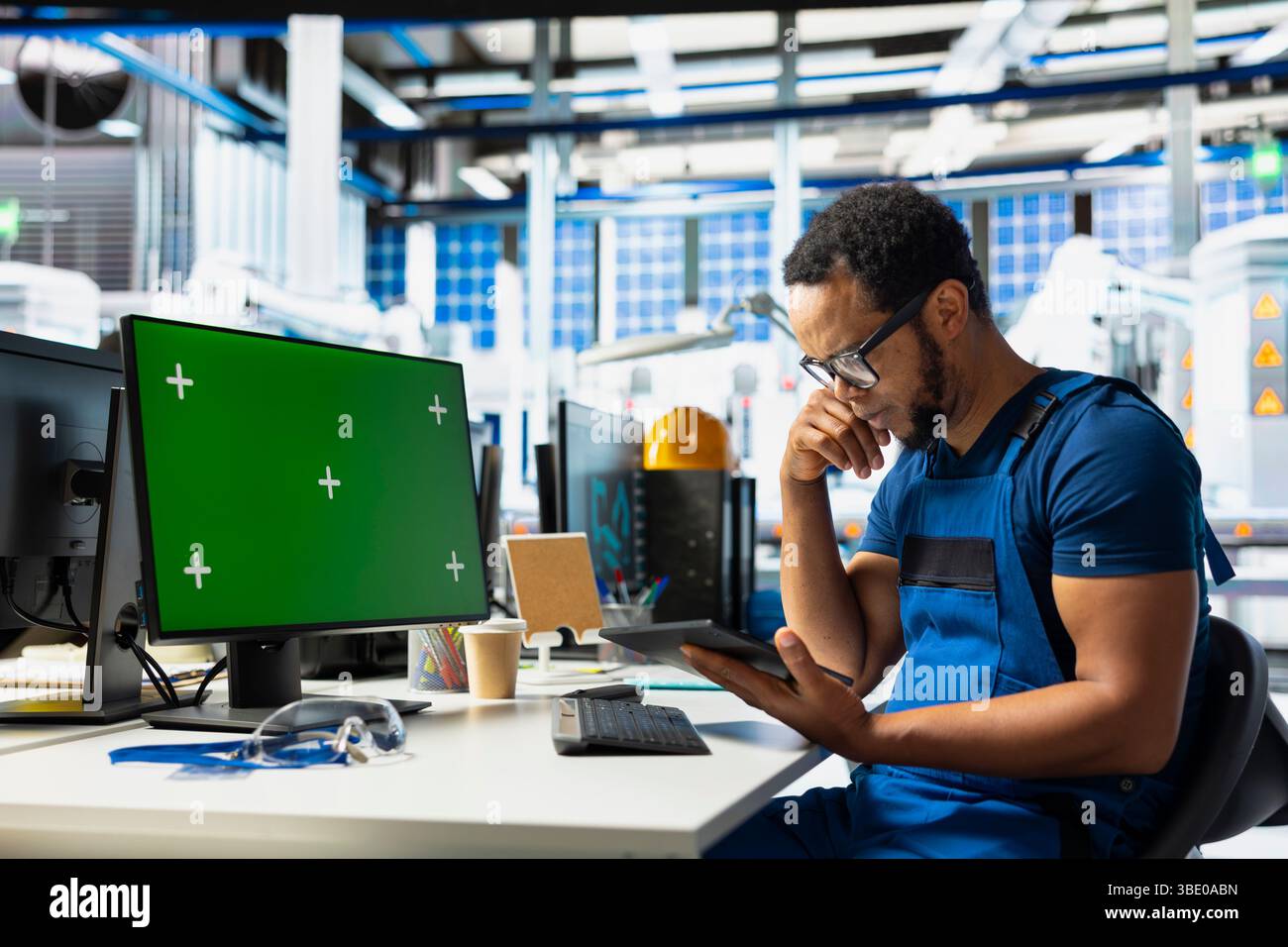 Black photovoltaics factory manager using hi-res stock photography and images - Alamy
