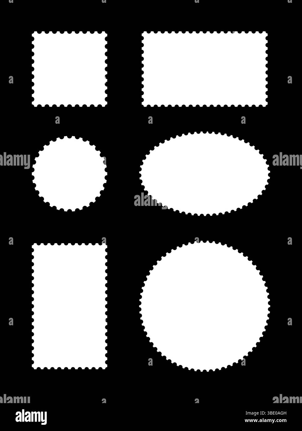 Vector scallop borders Black and White Stock Photos & Images - Alamy