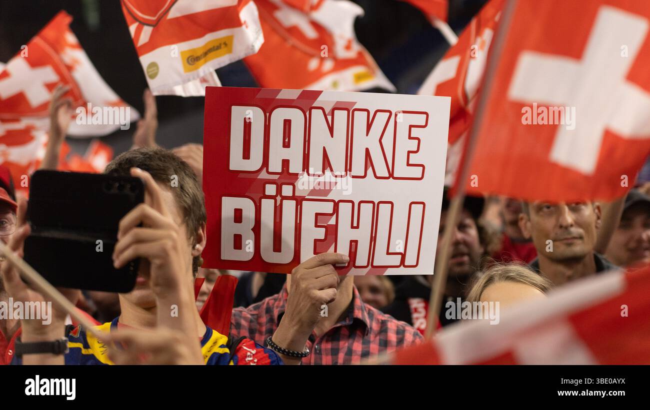 Kloten, Switzerland, May 26, 2025 Danke Büehli during Medal celebration ...