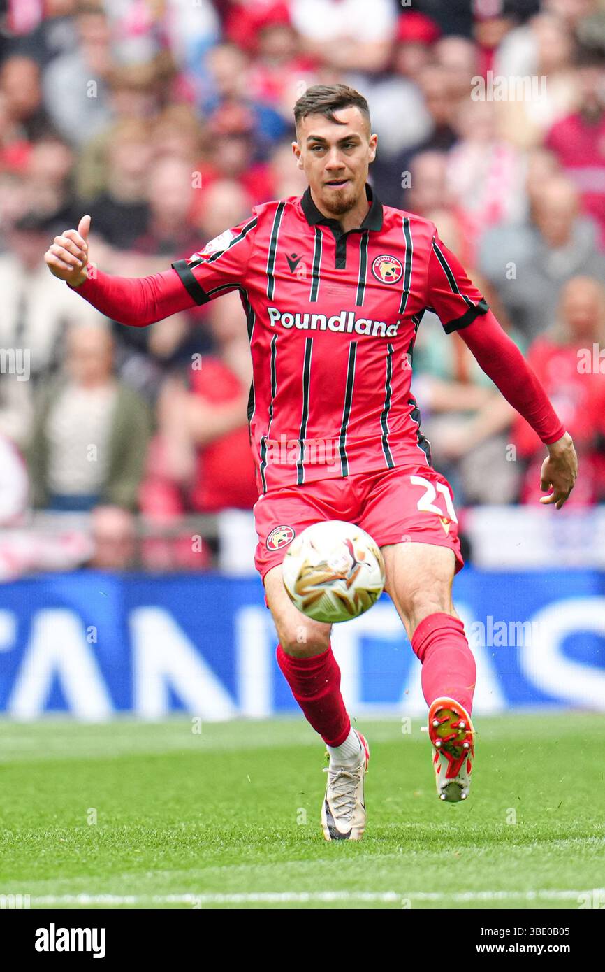 Taylor Allen of Walsall during the Sky Bet League 2 Playoff Final match ...
