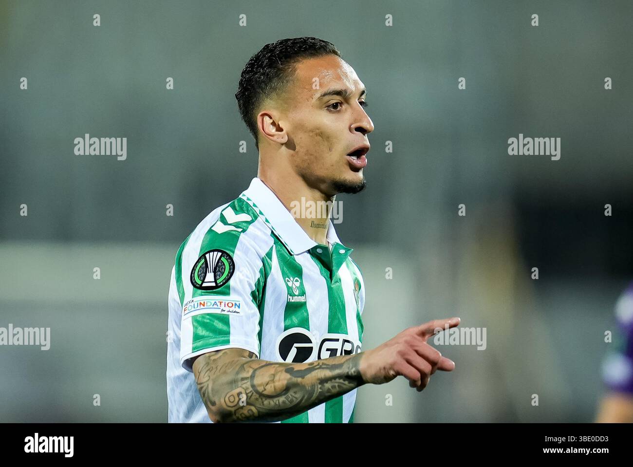 Florence, Italy. 08th May, 2025. Antony Matheus dos Santos of Real ...