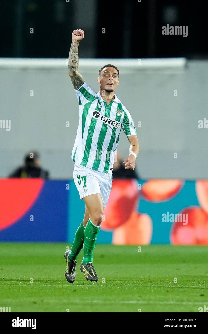 Florence, Italy. 08th May, 2025. Antony Matheus dos Santos of Real ...