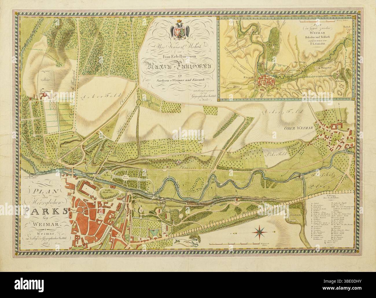 Weimar map hi-res stock photography and images - Alamy