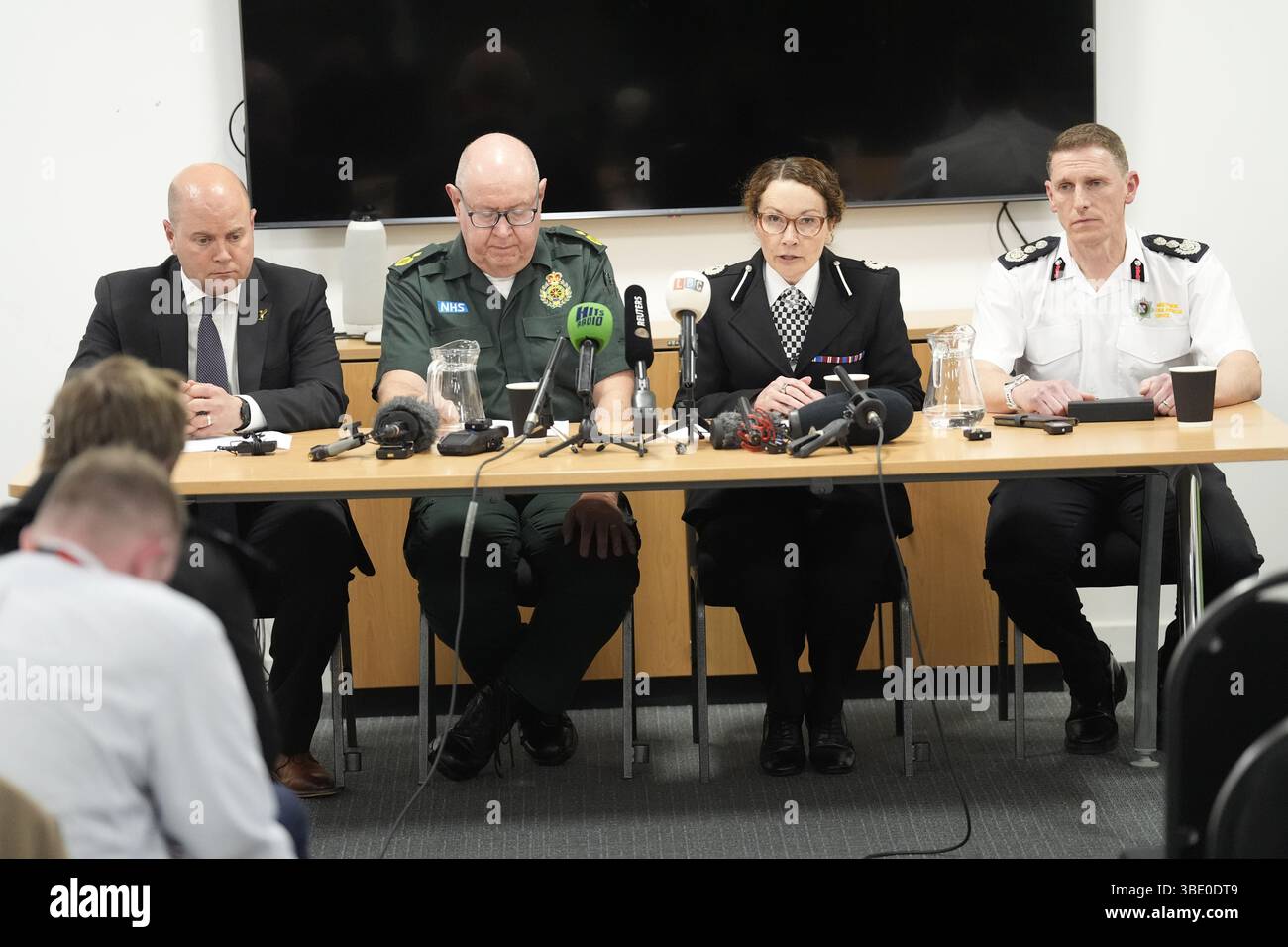 (left to right) Leader of Liverpool City Council Liam Robinson, North ...