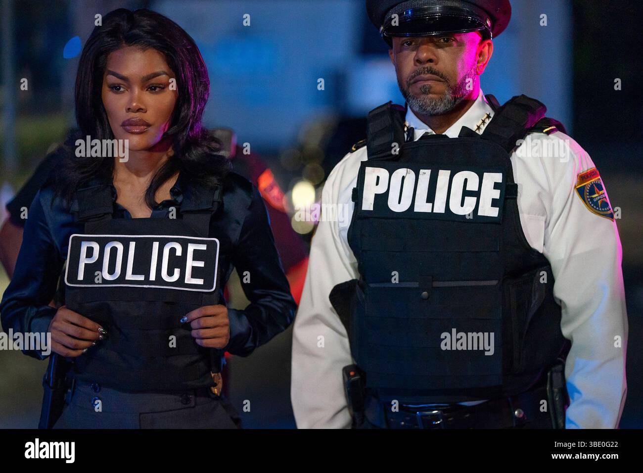 STRAW, from left: Teyana Taylor, Rockmond Dunbar, 2025. ph: Chip ...