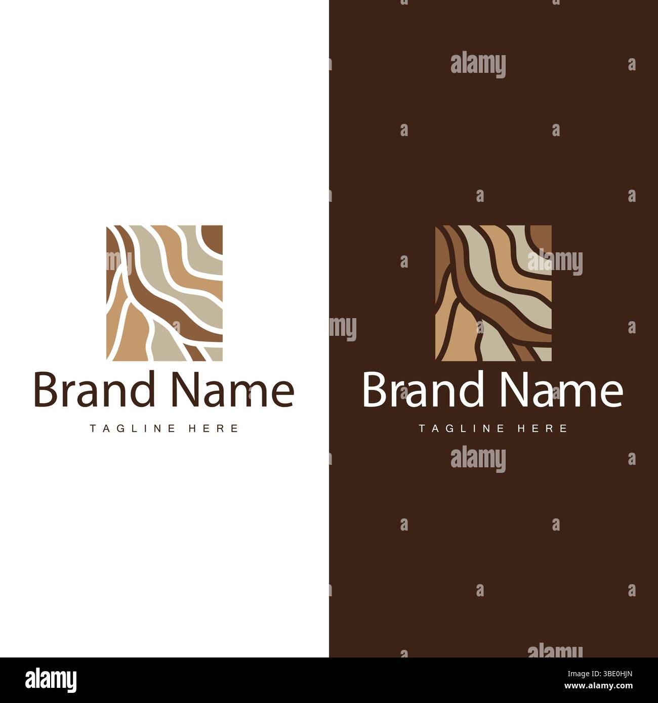 Wood logo design structure layers forest tree bark vector template ...