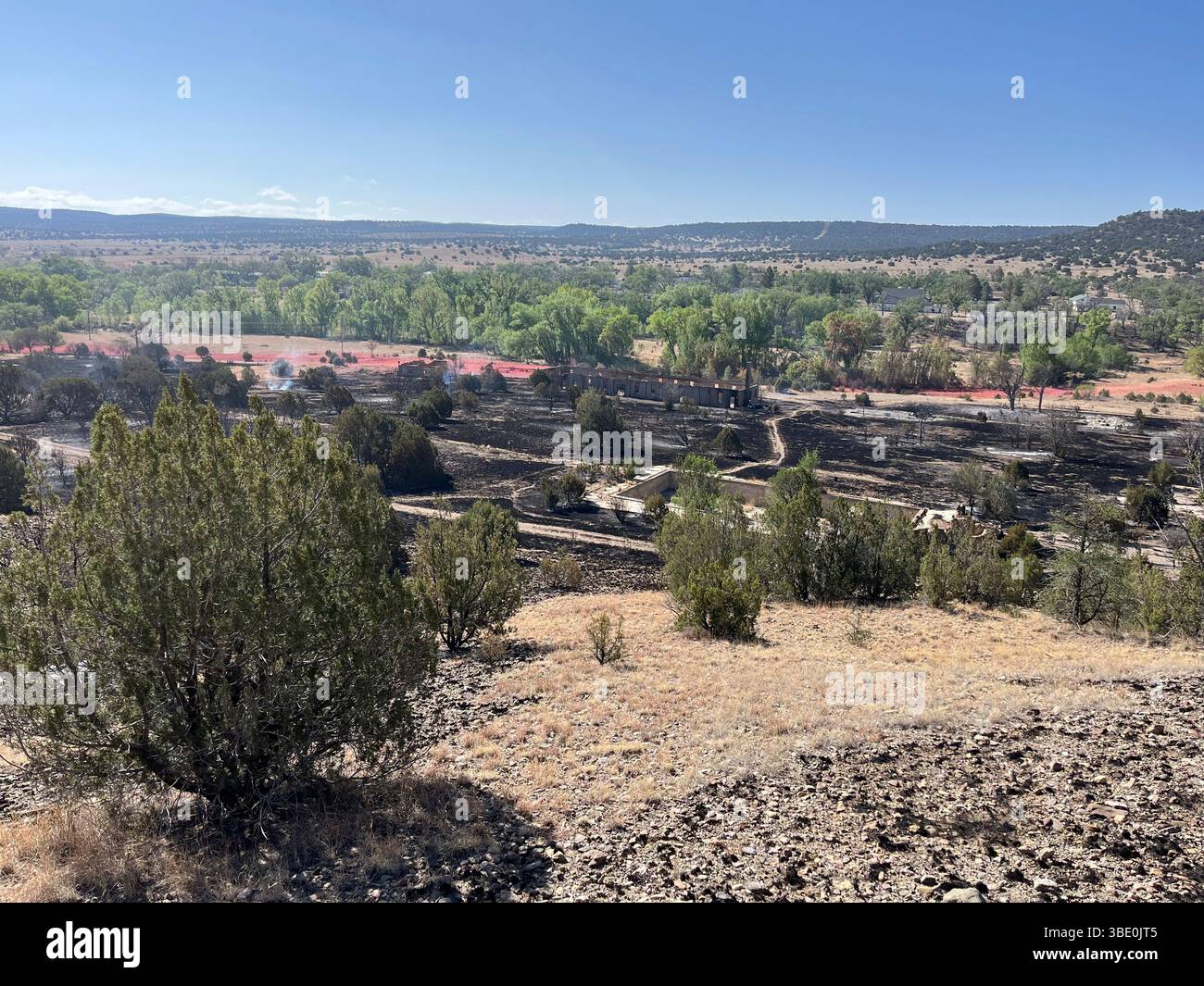 In this photo provided by the Fort Stanton Historic Site, destruction from the Camp Fire, which ...