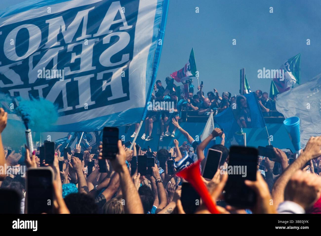 Naples, Italy. 26th May, 2025. SSC Napoli, Serie A Champions of Italy ...