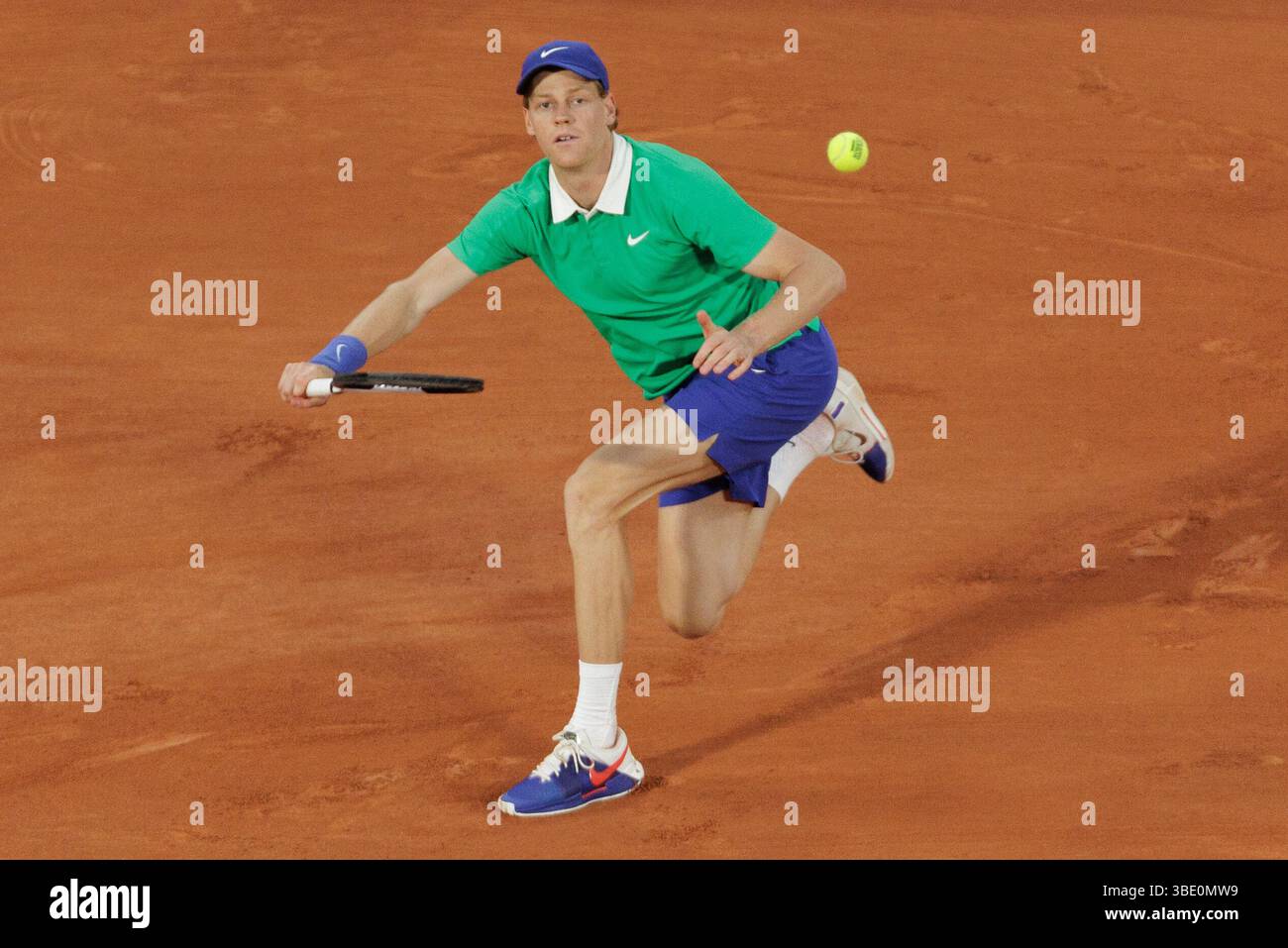 Jannik Sinner of Italy during the Roland-Garros 2025, French Open, Grand Slam tennis tournament ...