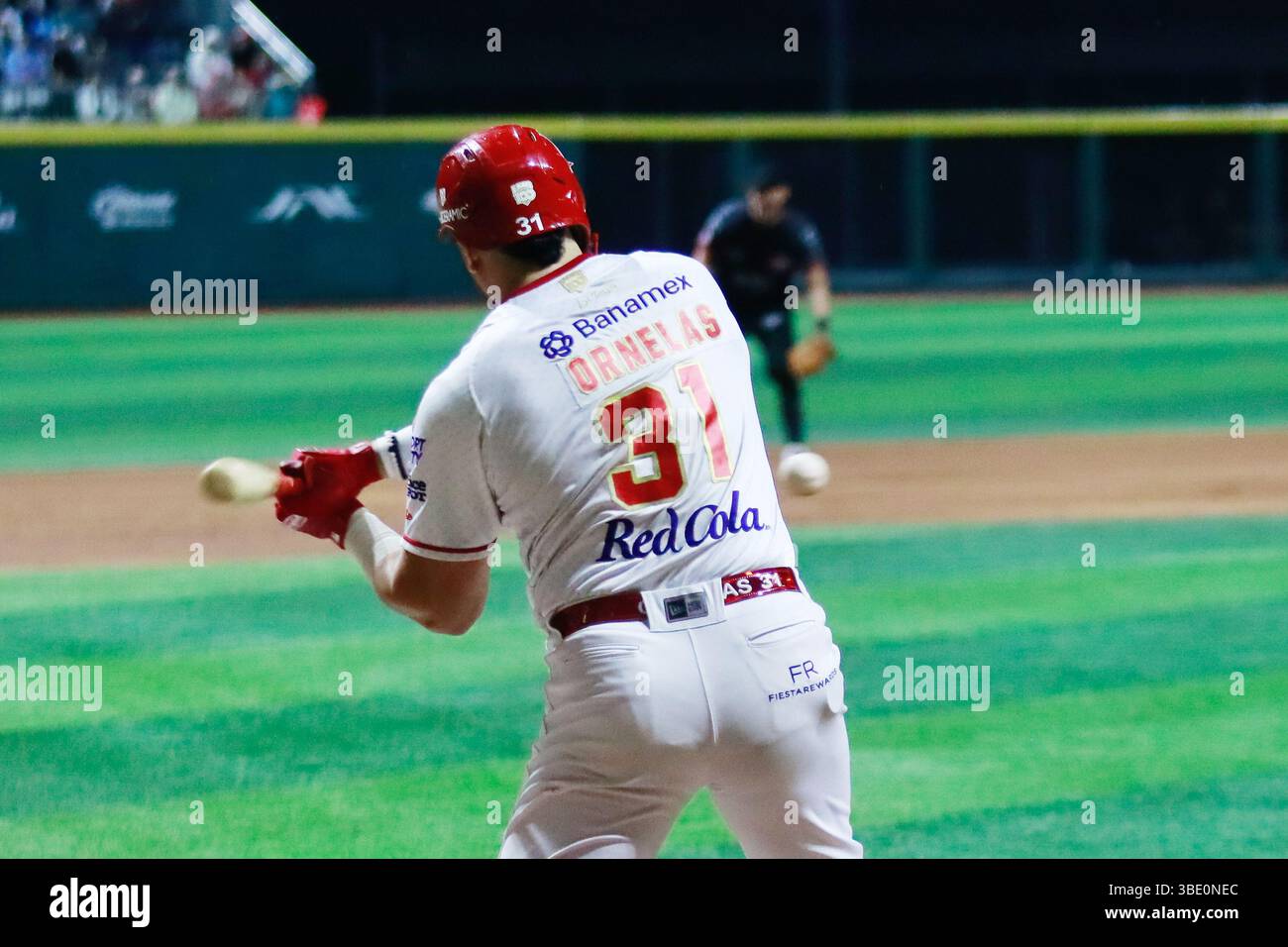 Julian Ornelas #31 of Diablos Rojos del Mexico at bat during the ...
