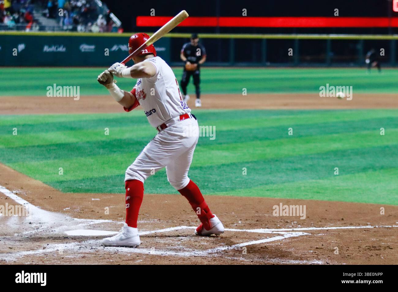 Mexico City, Mexico. 23rd May, 2025. Ramon Flores #23 of Diablos Rojos ...