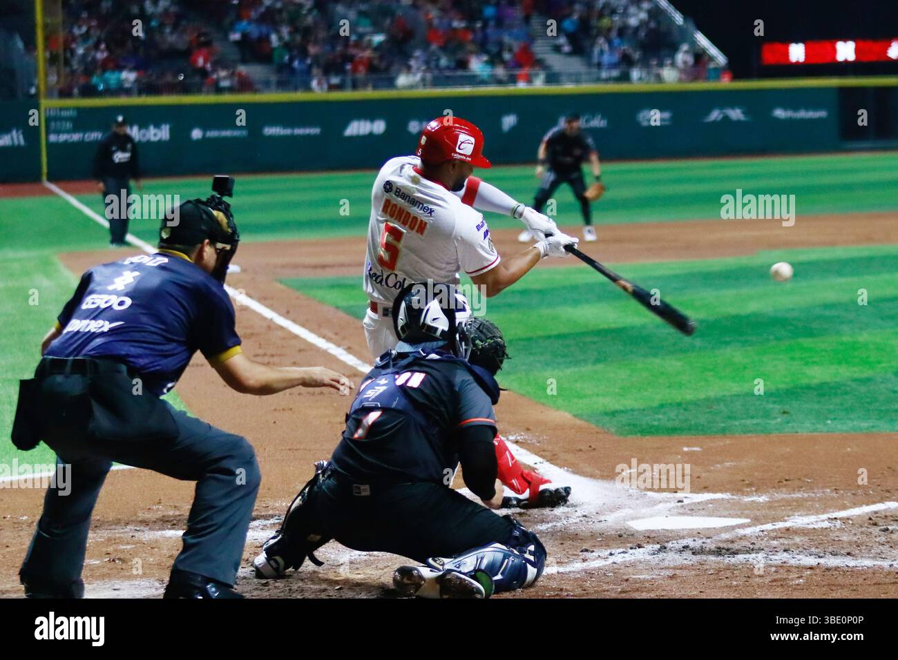 Mexico City, Mexico. 23rd May, 2025. Jose Rondon #5 of Diablos Rojos ...