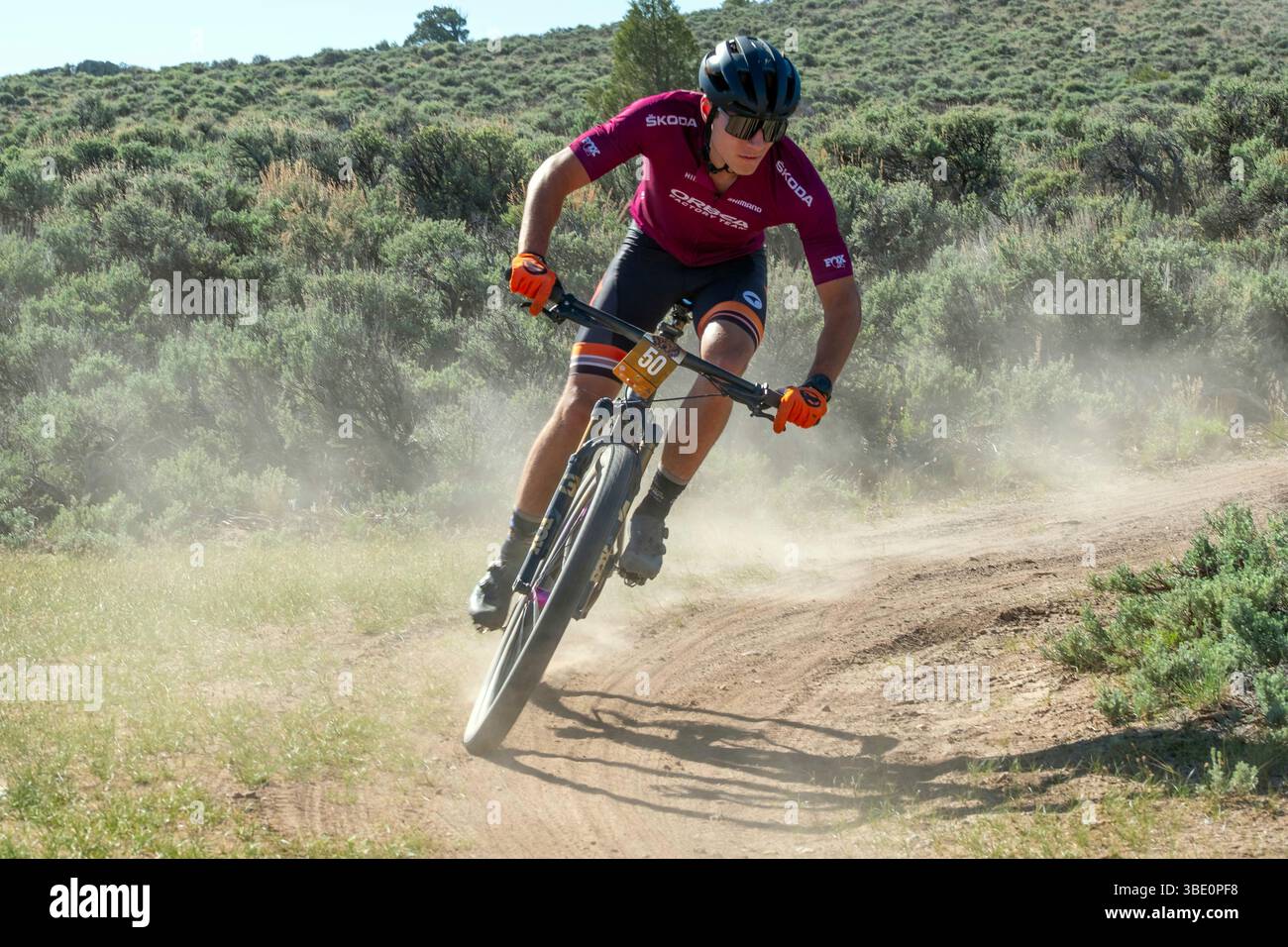 May 25, 2025. Nico Cicora powers his way toward Skull Pass during the ...