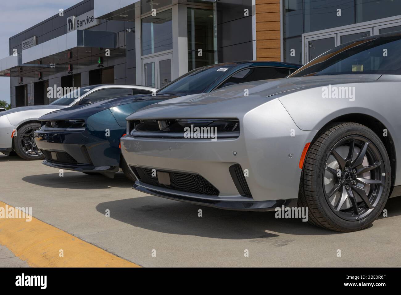 Lafayette - May 24, 2025: Dodge Charger Daytona RT Blacktop EV display ...