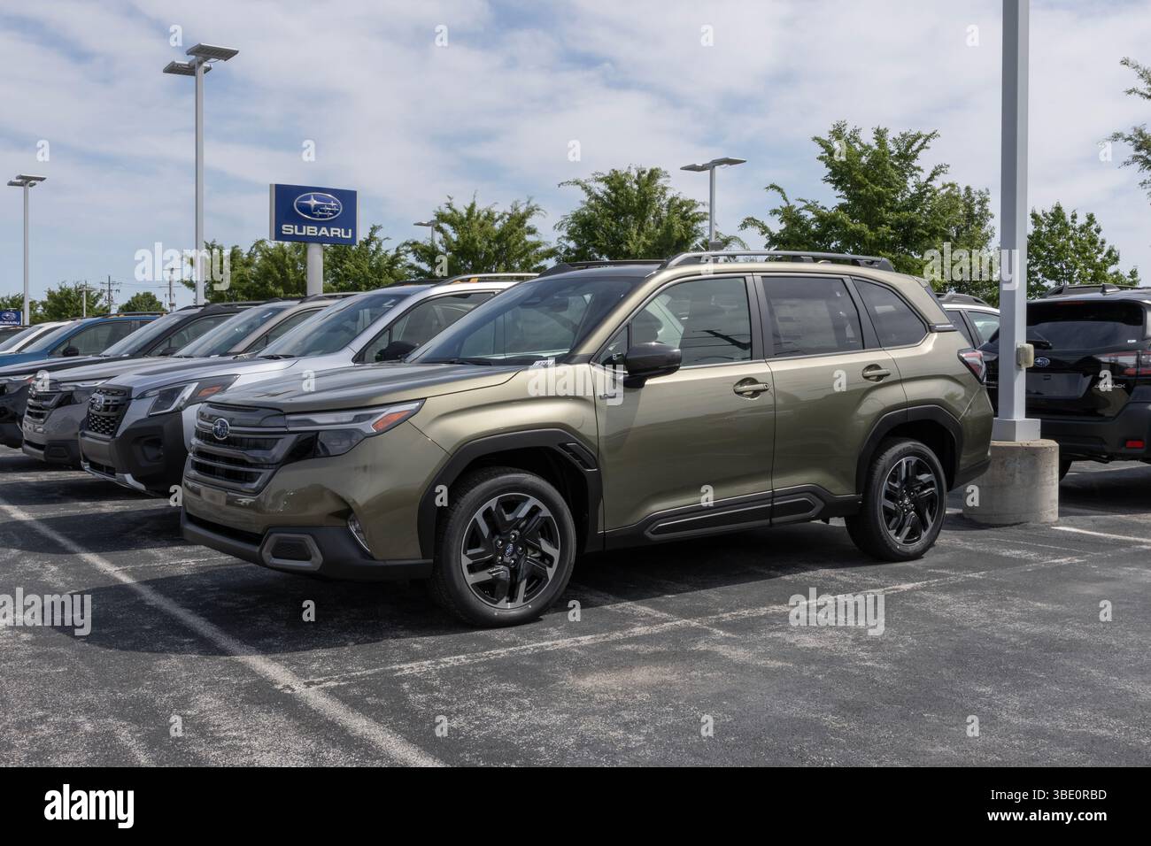 Lafayette - May 24, 2025: Subaru Forester Limited Hybrid display ...