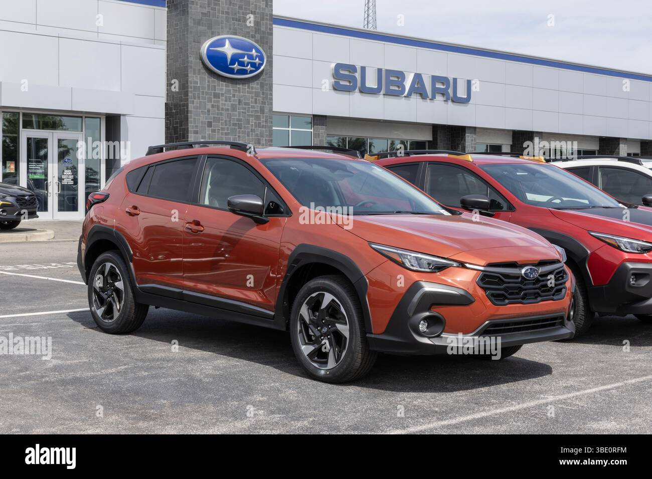 Lafayette - May 24, 2025: Subaru Crosstrek Limited display at a ...