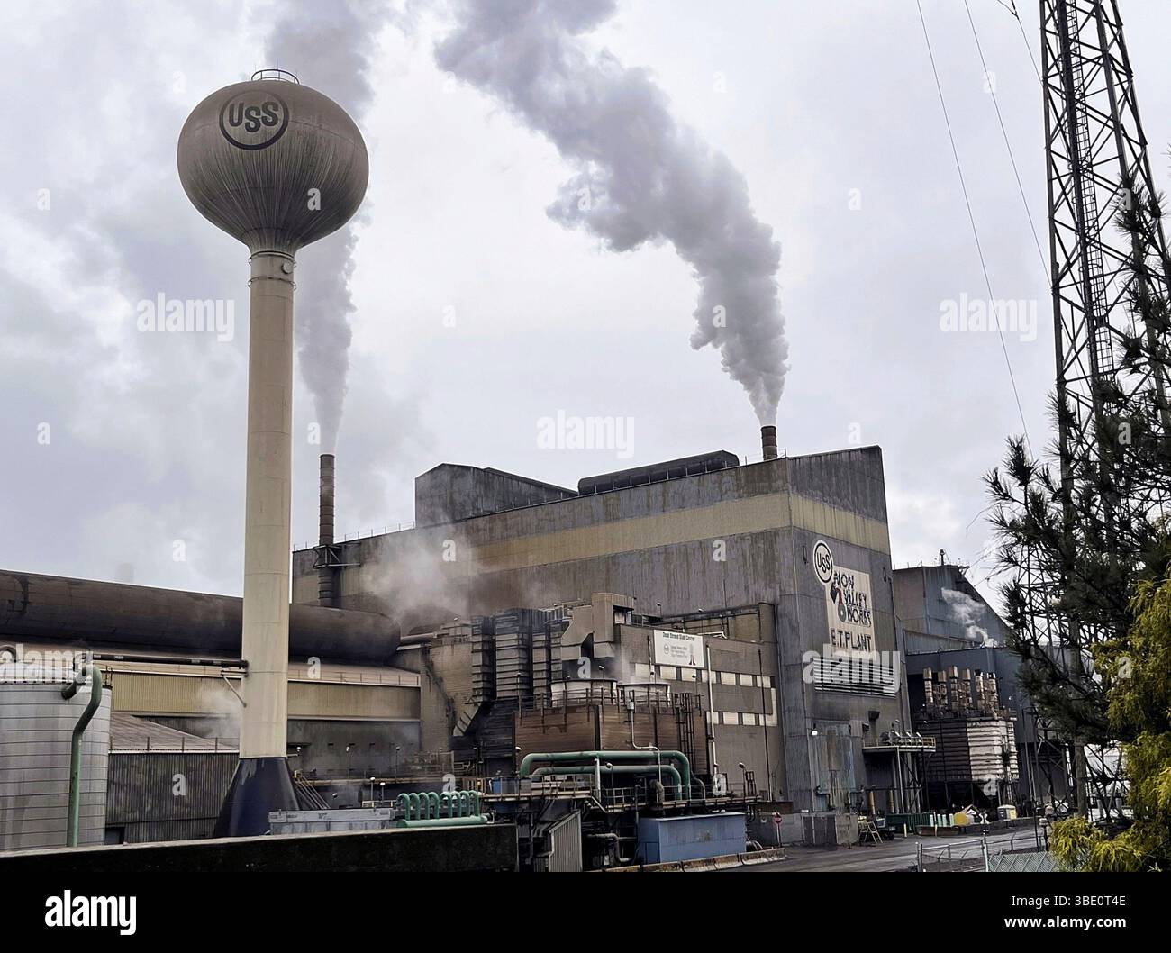 A photo shows United States Steel Corporation (U.S. Steel) plant in ...