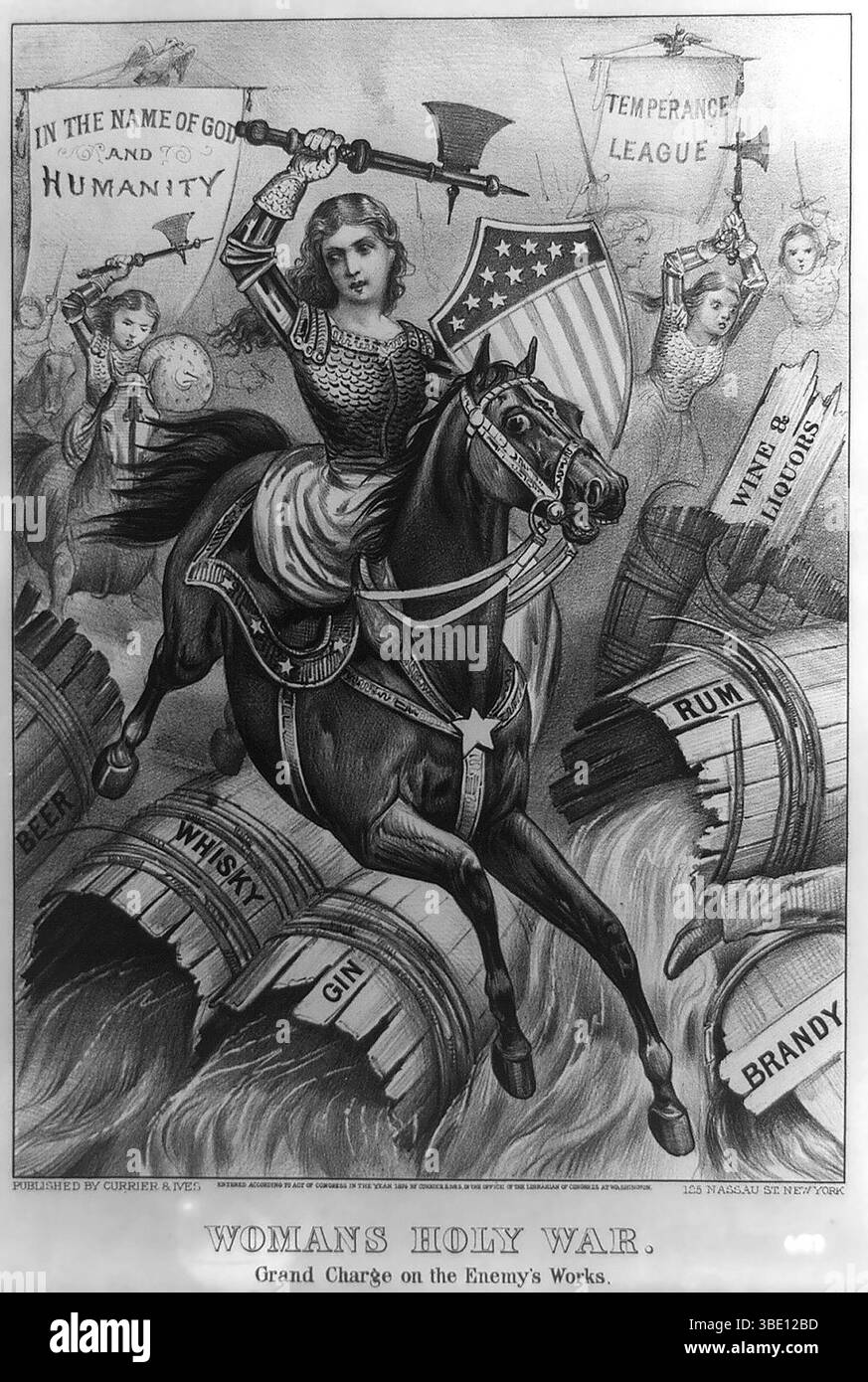 Pro-prohibition political cartoon, from 1874. Between 1920 and 1933 the ...