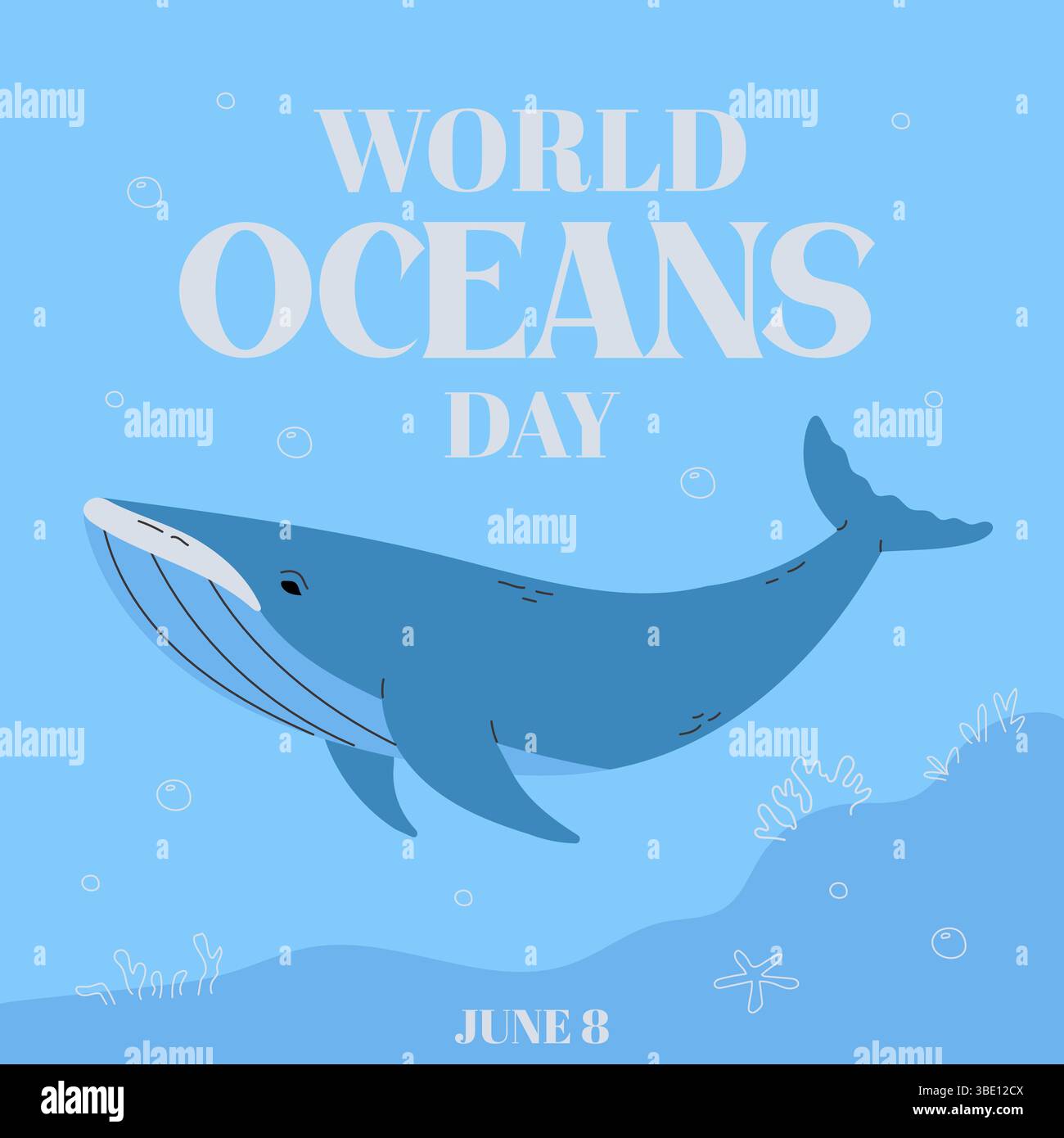 World oceans day poster Stock Vector Image & Art - Alamy