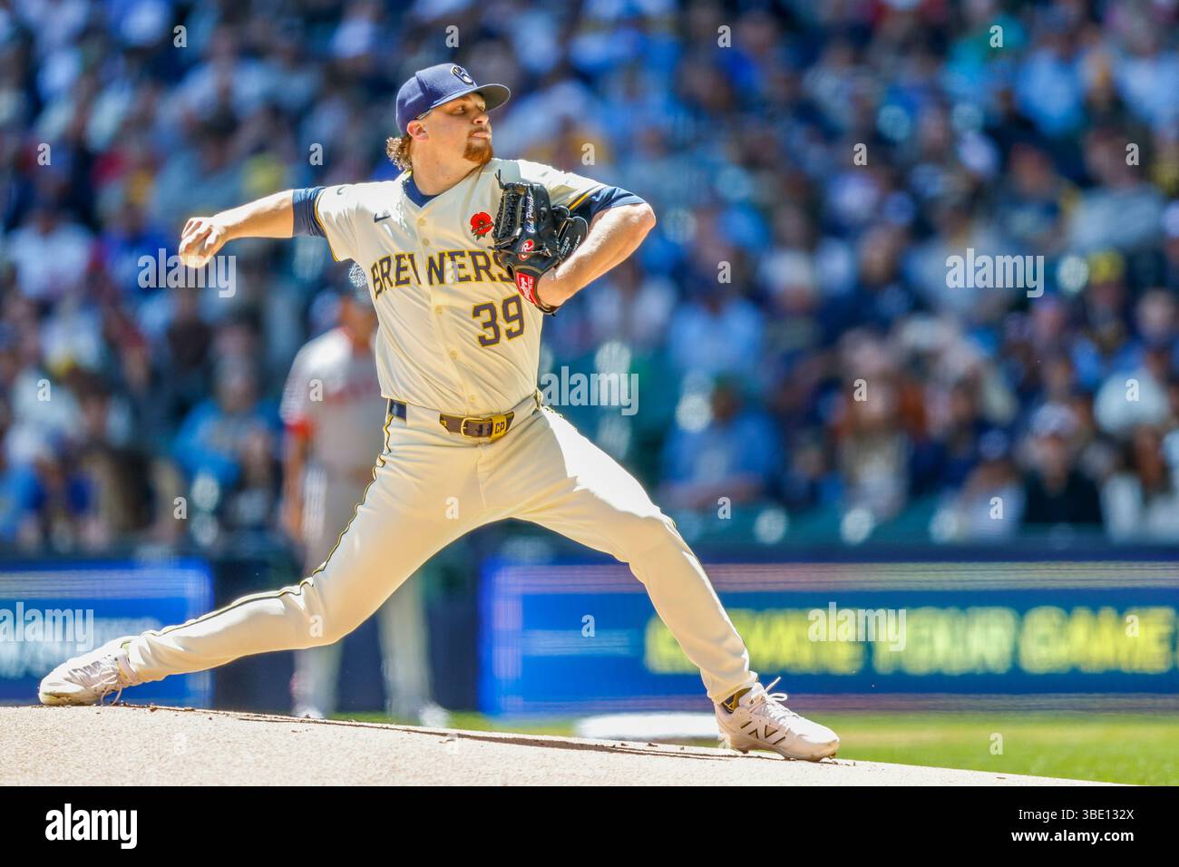 MILWAUKEE, WI - MAY 26: Milwaukee Brewers starting pitcher Chad Patrick ...