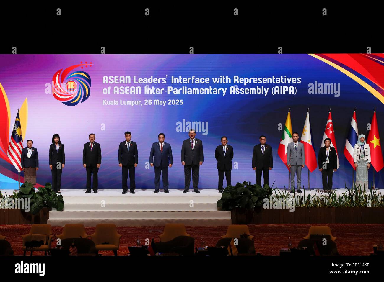 Heads of ASEAN Inter parliamentary Assembly (AIPA) seen during the 46th ASEAN summit 2025. ASEAN ...