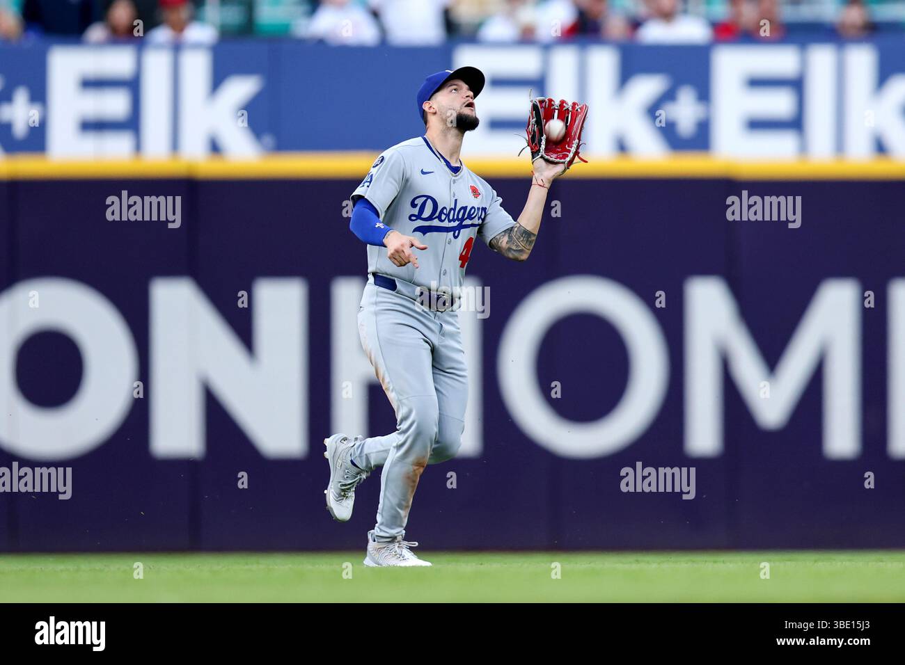 CLEVELAND, OH - MAY 26: Los Angeles Dodgers center fielder Andy Pages ...