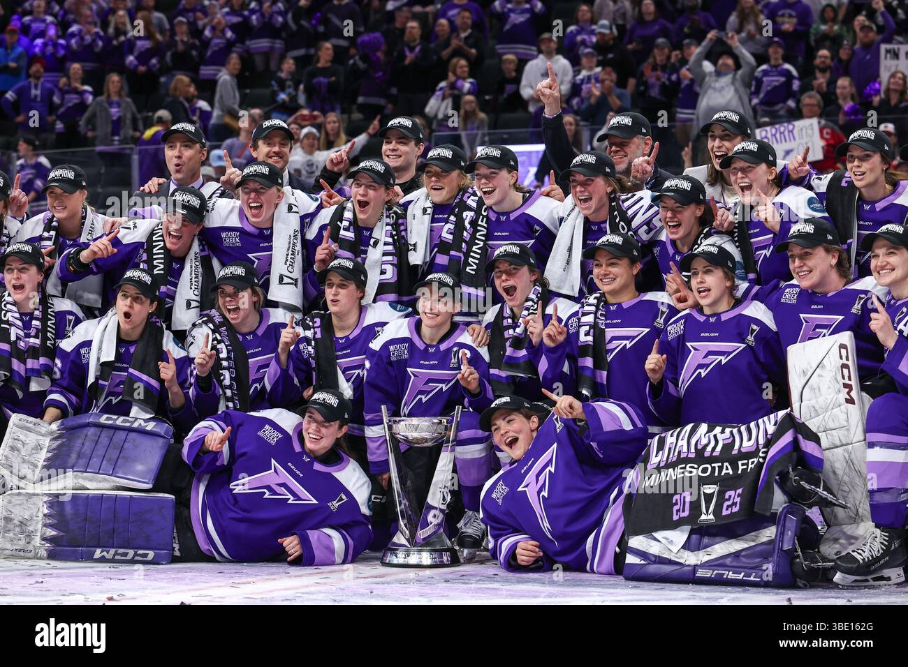 May 26th, 2025: The Minnesota Frost pose for a photo after winning the ...