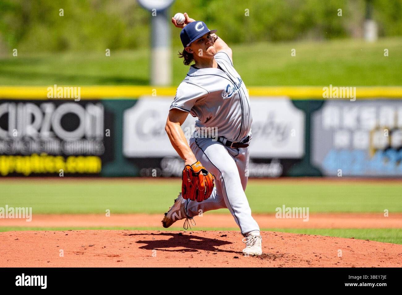Omaha, NE U.S. 18th May, 2025. Columbus Clippers starting pitcher Ryan ...