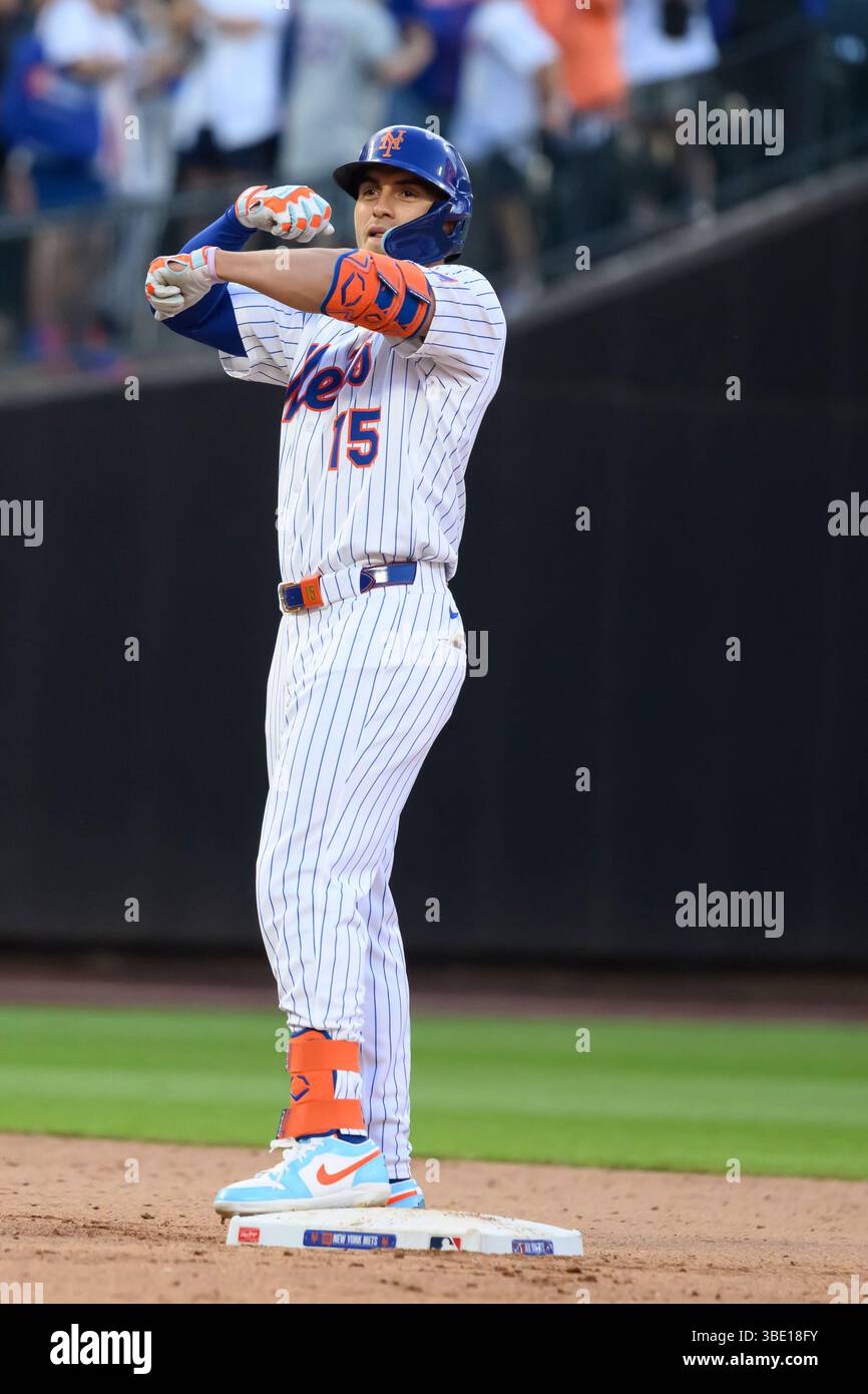 Queens, New York, USA. 26th May, 2025. New York Mets outfielder Tyrone ...