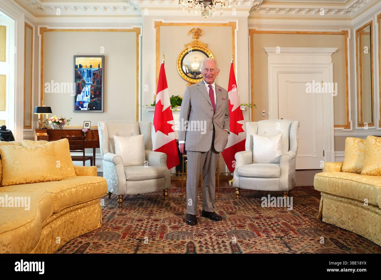 Ottawa, Canada. 26th May, 2025. King Charles waits to have an audience ...