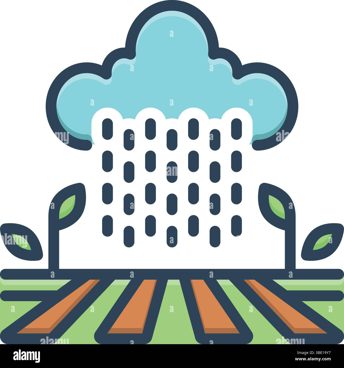 Rainstorm downpour Stock Vector Images - Alamy