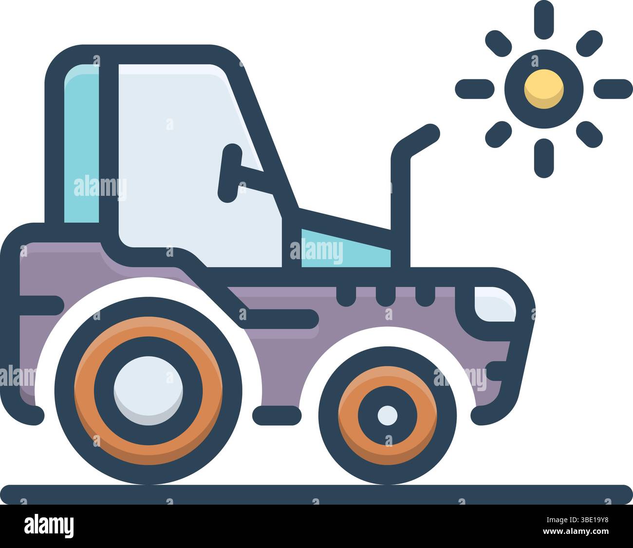 Icon tractor lorry Cut Out Stock Images & Pictures - Alamy