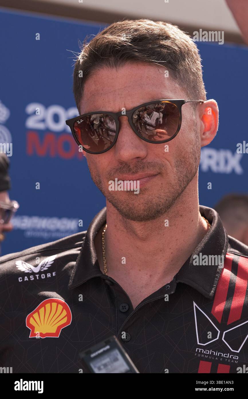 Monaco, Monaco. 02nd May, 2025. Edoardo Mortara of Mahindra Racing seen ...