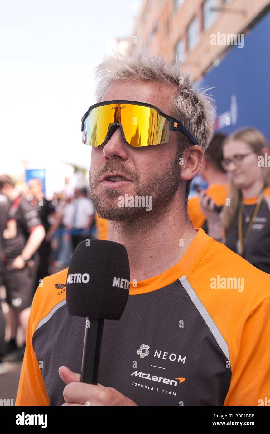 Sam Bird of NEOM McLaren Formula E Team seen during the Preview of the ...
