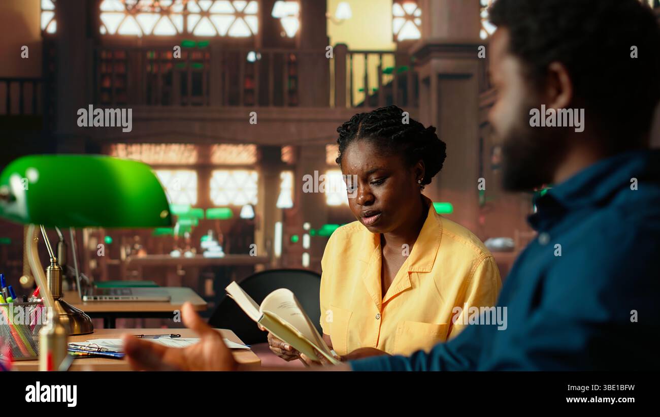 African american scholars reading course hi-res stock photography and ...