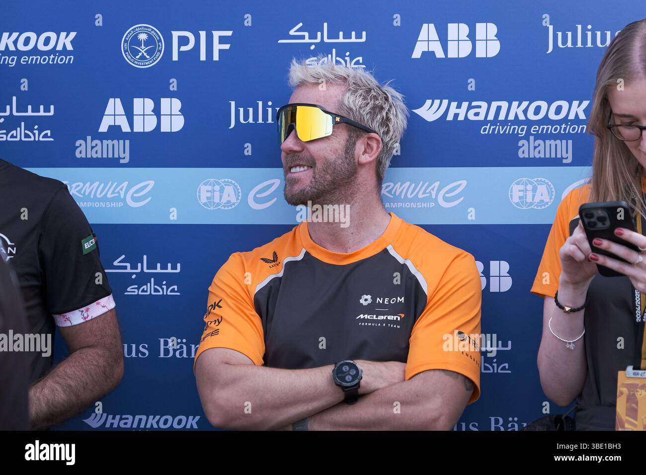 Sam Bird of NEOM McLaren Formula E Team seen during the Preview of the ...