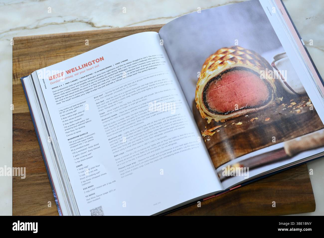Melbourne, Australia. 26th May, 2025. A Beef Wellington recipe in a ...