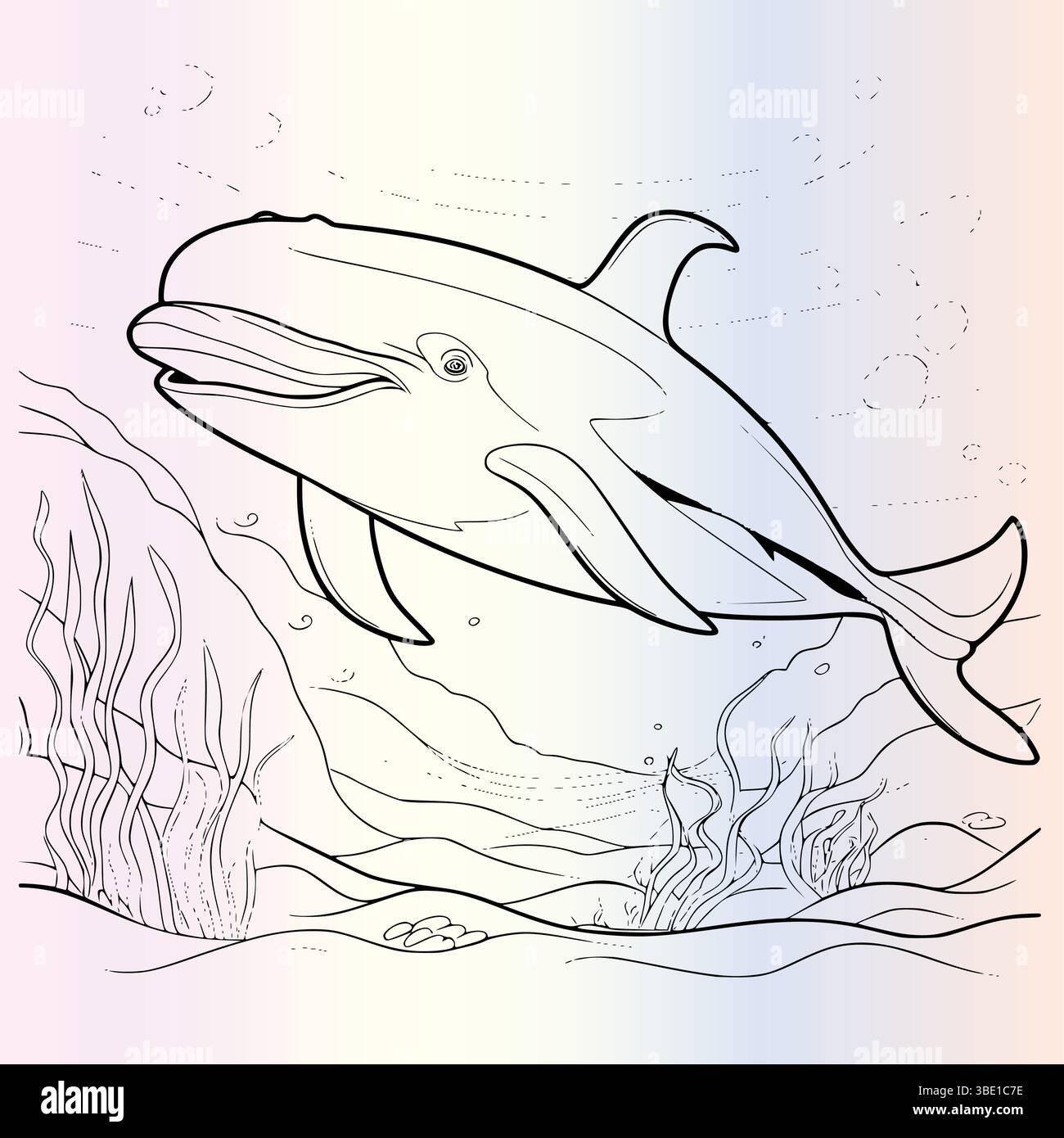 Blue whale coloring hi-res stock photography and images - Alamy