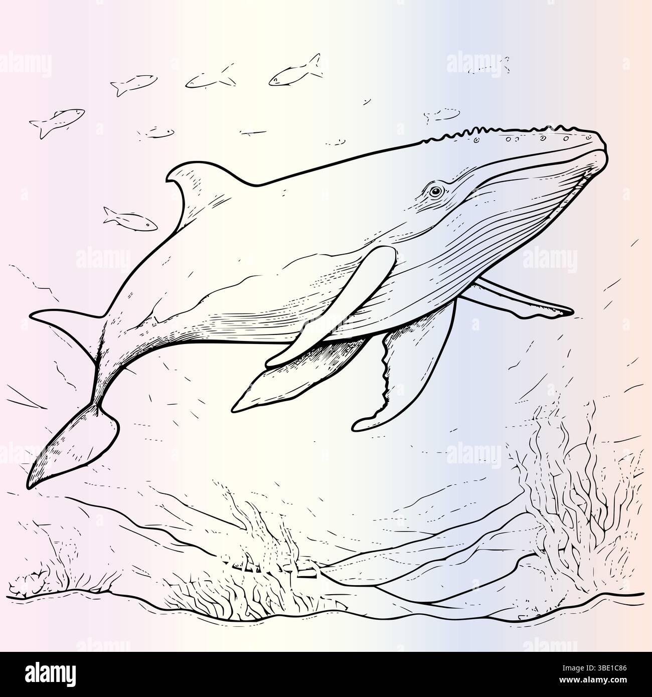 Blue whale coloring hi-res stock photography and images - Alamy