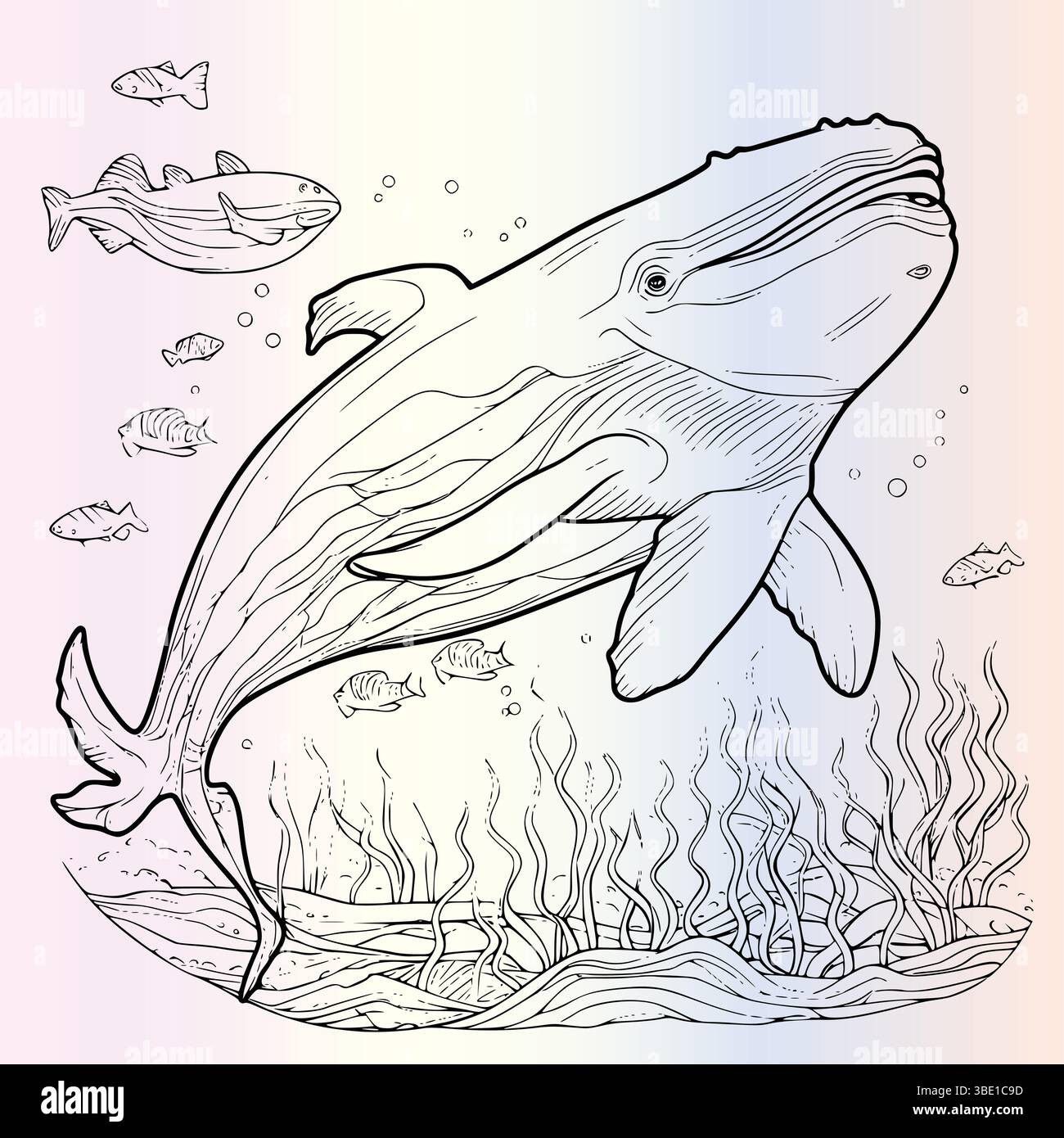 Simple fish coloring pages hi-res stock photography and images - Alamy
