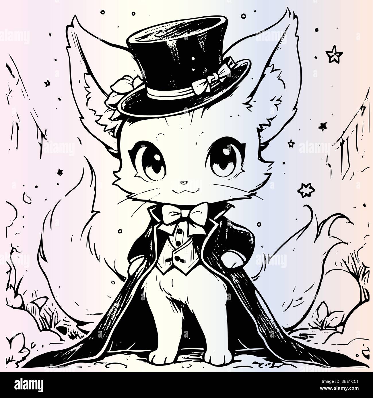 Cat dressed as vampire coloring hi-res stock photography and images - Alamy