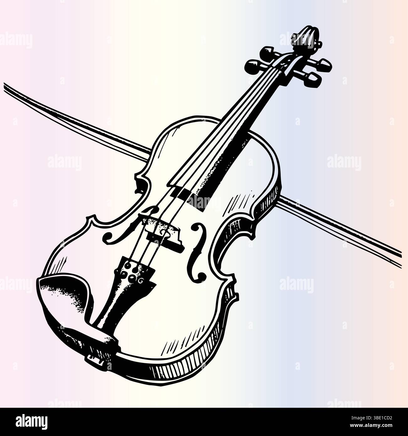 Printable violin hi-res stock photography and images - Alamy