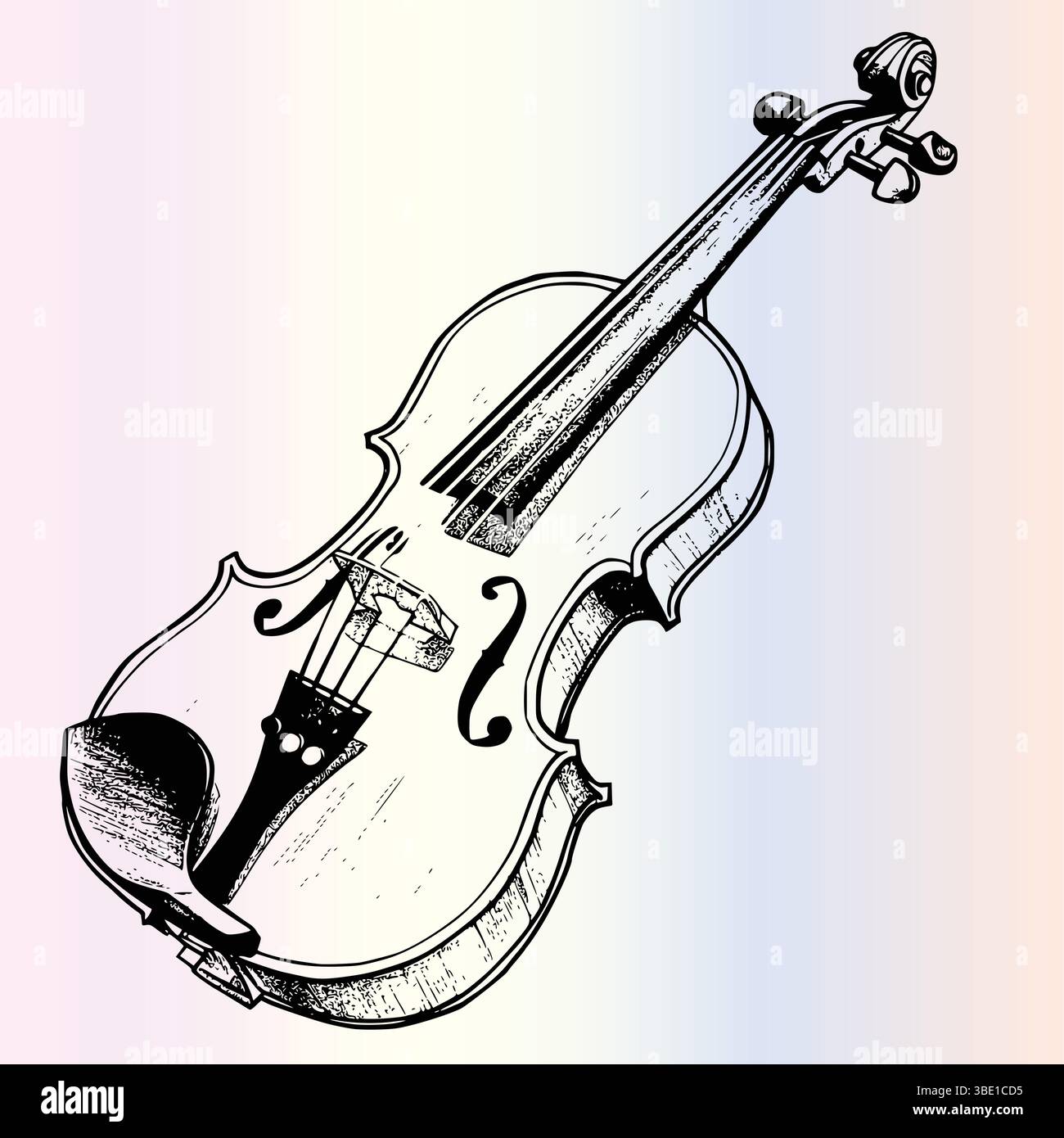 Printable violin coloring hi-res stock photography and images - Alamy