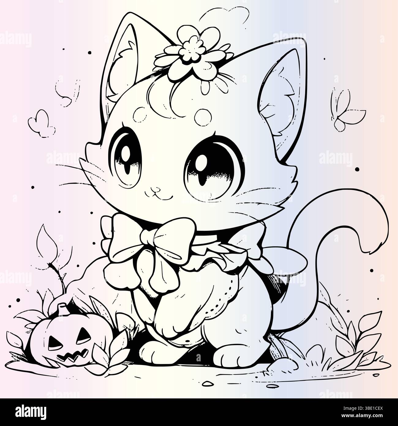 Creepy vampire coloring page vector hi-res stock photography and images ...