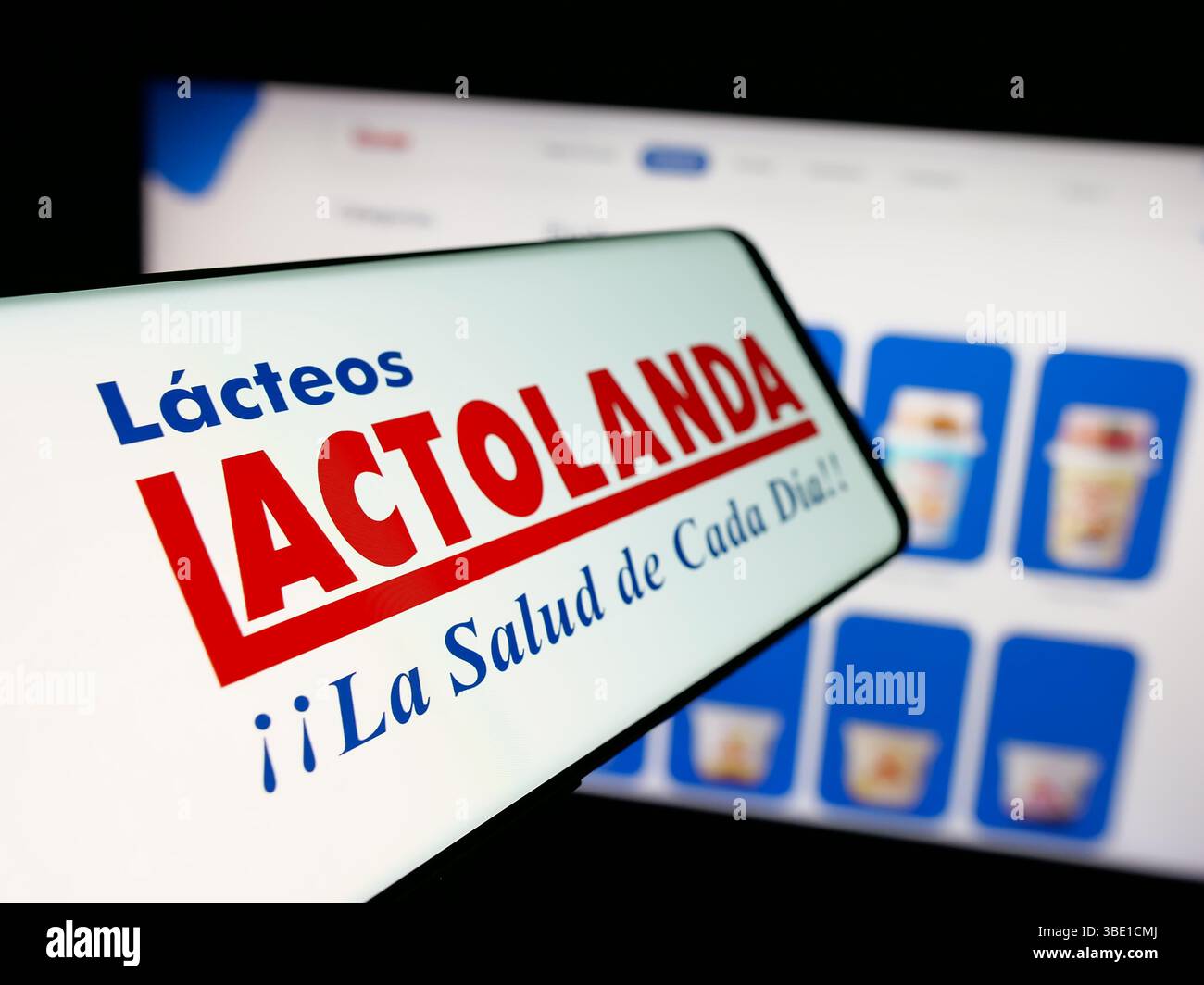 In this photo illustration, a smartphone with the logo of Paraguayan ...